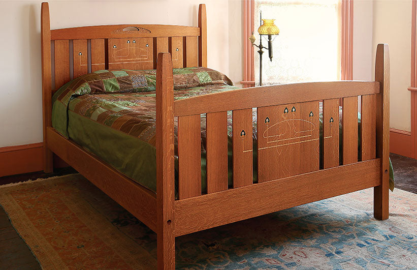 Fine Woodworking's Stickley-Inspired Bed Plan (Digital Project Plan ...