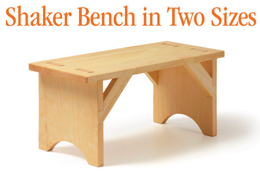 Shaker Bench in Two Sizes SketchUp Plan (Digital Plan) – Woodsmith