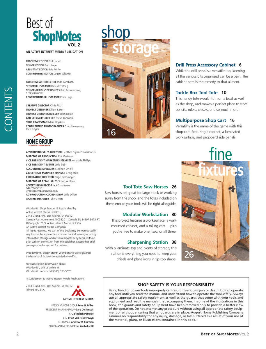 The Best of ShopNotes, Volume 2 – Woodsmith