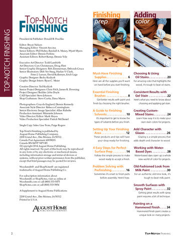 Top-Notch Finishing – Woodsmith