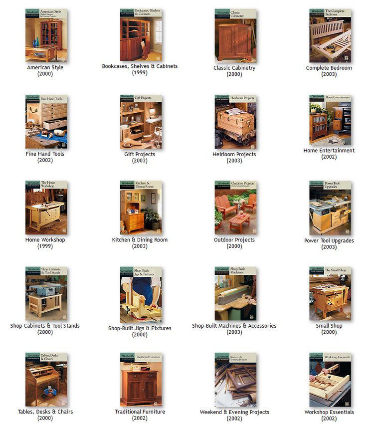 Woodsmith Time-Life Woodworking Book Collection USB Drive